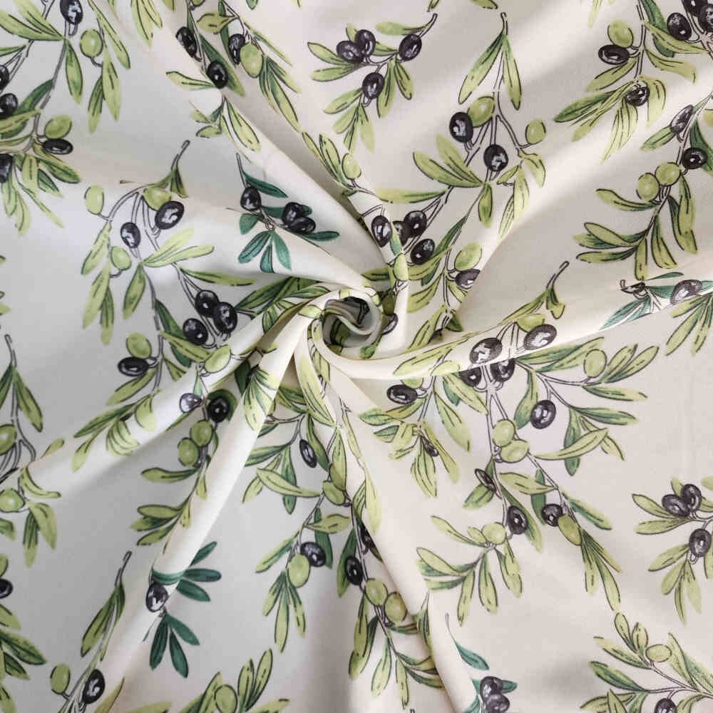 Printed Mini-Matt – Cream – Olives | Curtain Dream