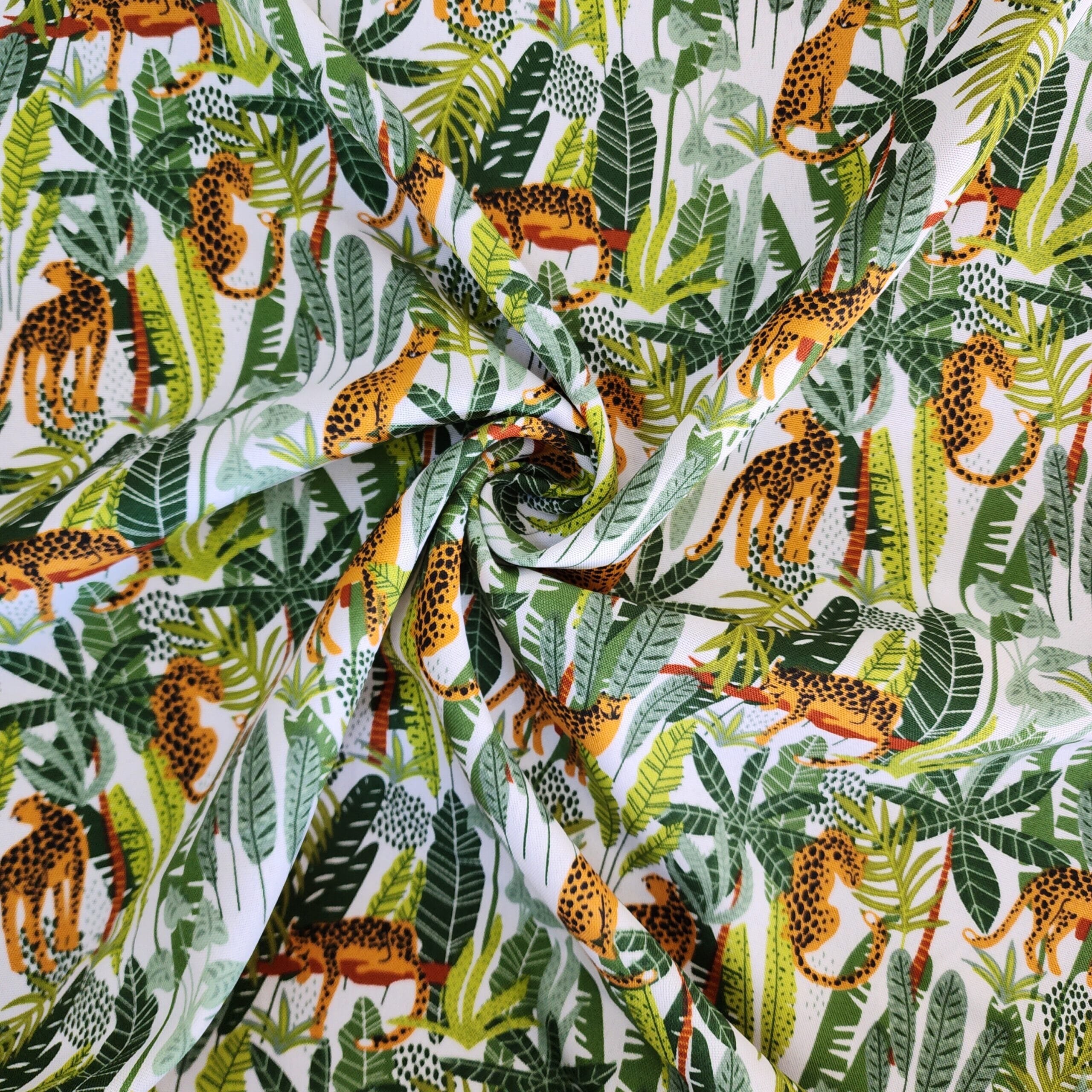 Printed Mini-Matt – White – Tropical Paradise | Curtain Dream
