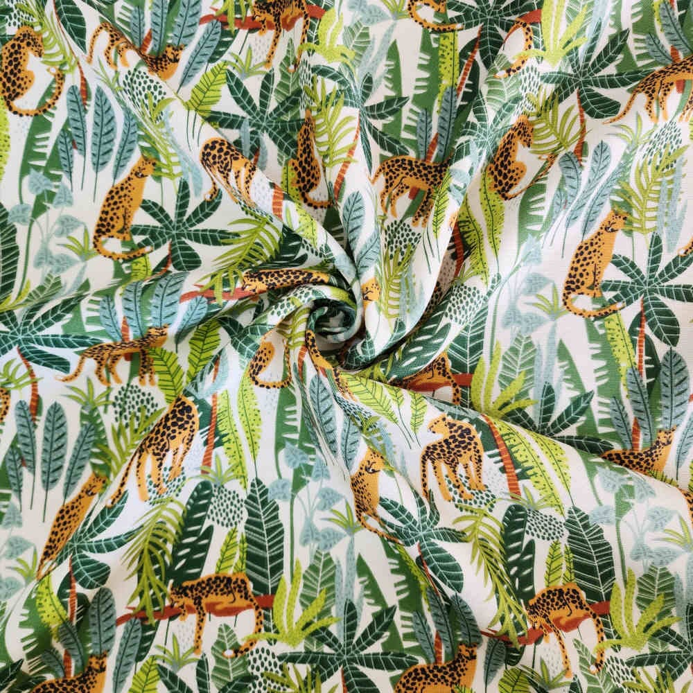 Printed Mini-Matt – Cream – Tropical Paradise | Curtain Dream