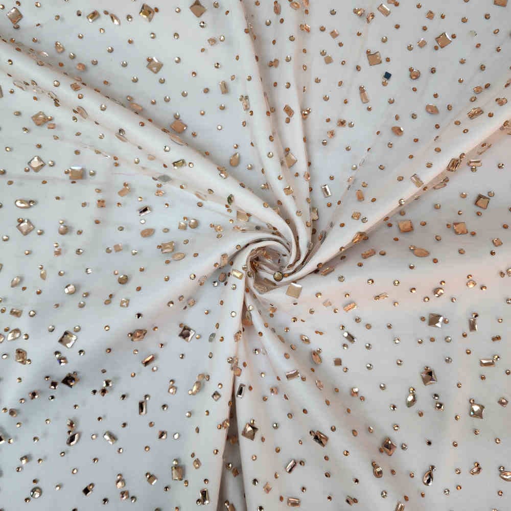 Rhinestone Tulle – Rose Gold | Curtain Dream