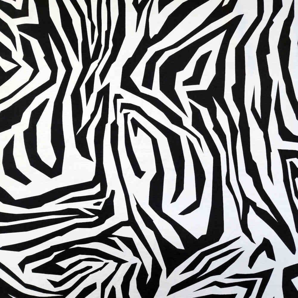 Rayon Challis – Natural – Black | Curtain Dream