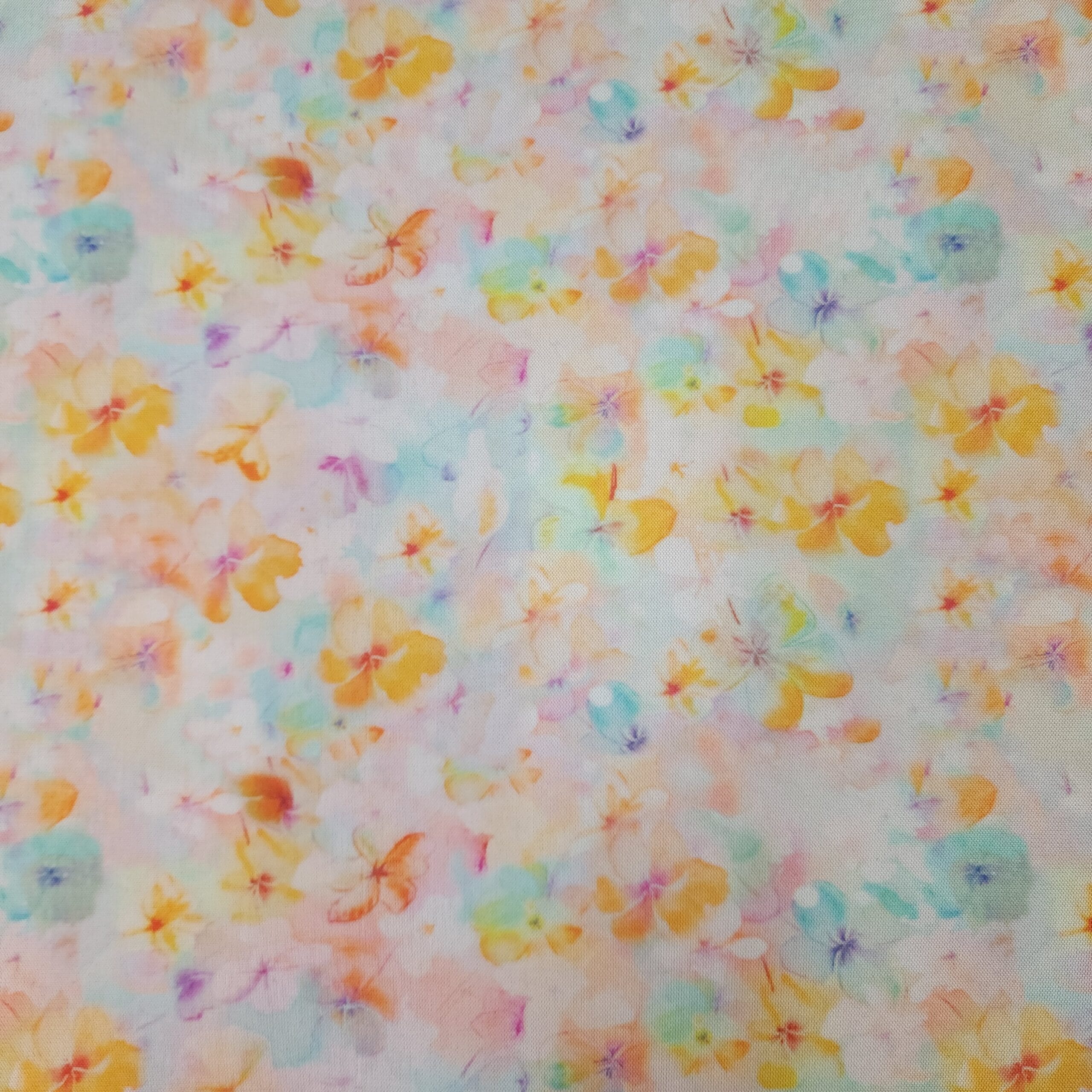 Printed Power Mesh – Floral – Peach | Curtain Dream