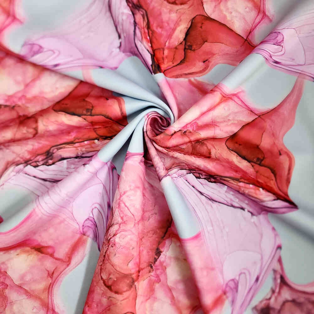 Printed Scuba – Abstract – Sage | Curtain Dream