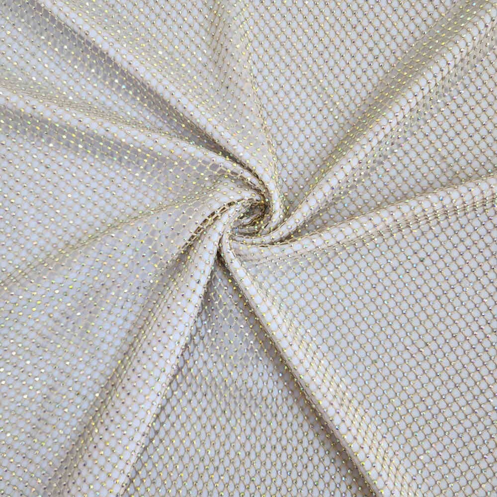 Rhinestone Mesh – Beige | Curtain Dream