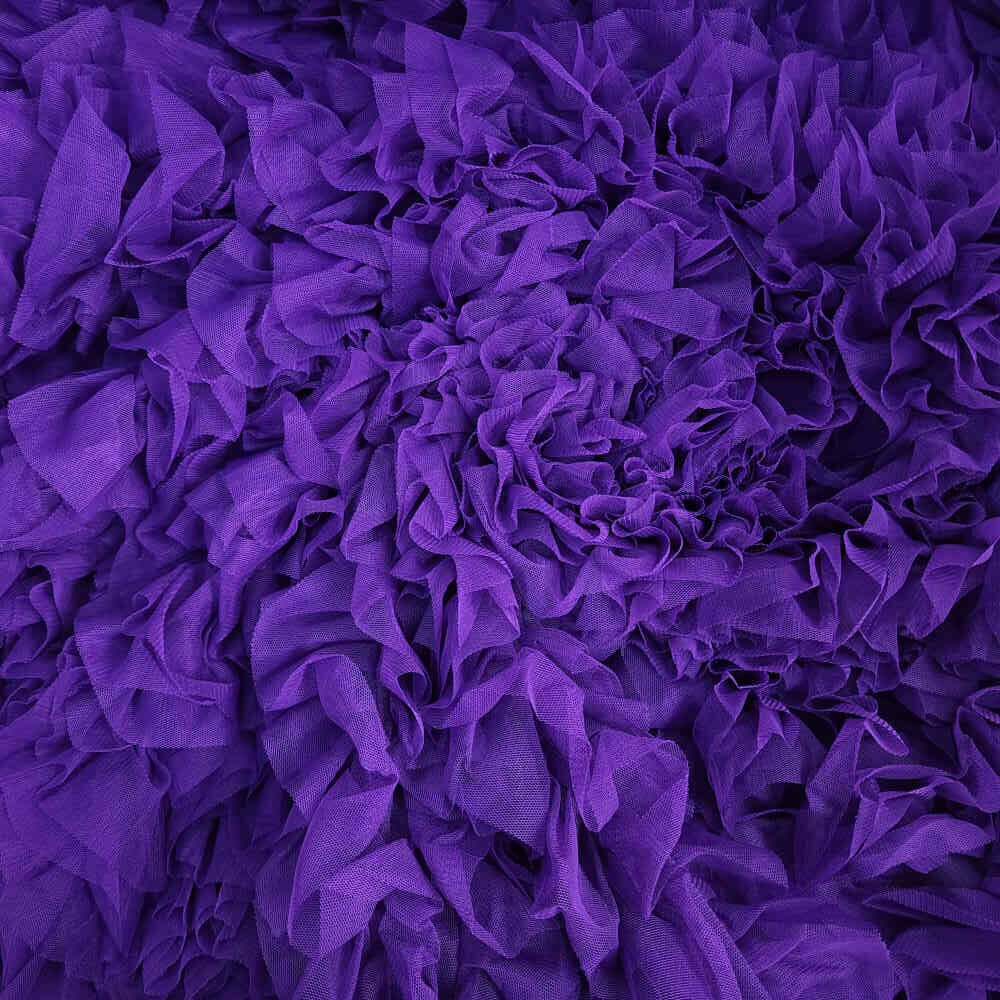 All Over Ruffle Tulle – Purple | Curtain Dream