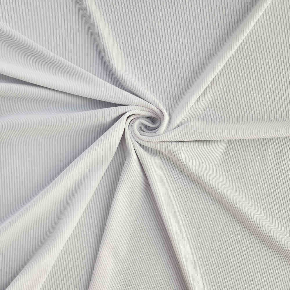 Plain T-Shirting Rib – White | Curtain Dream