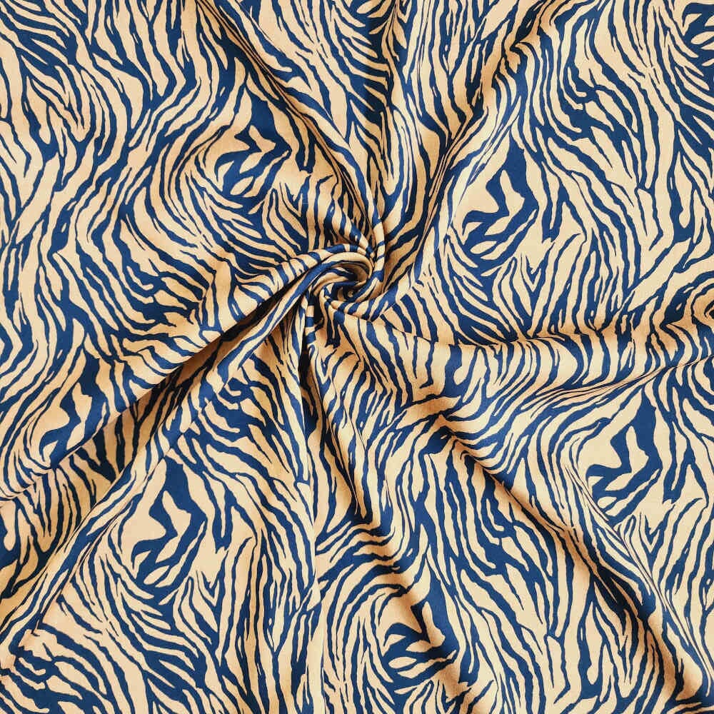 Rayon Challis – Natural – Brown | Curtain Dream