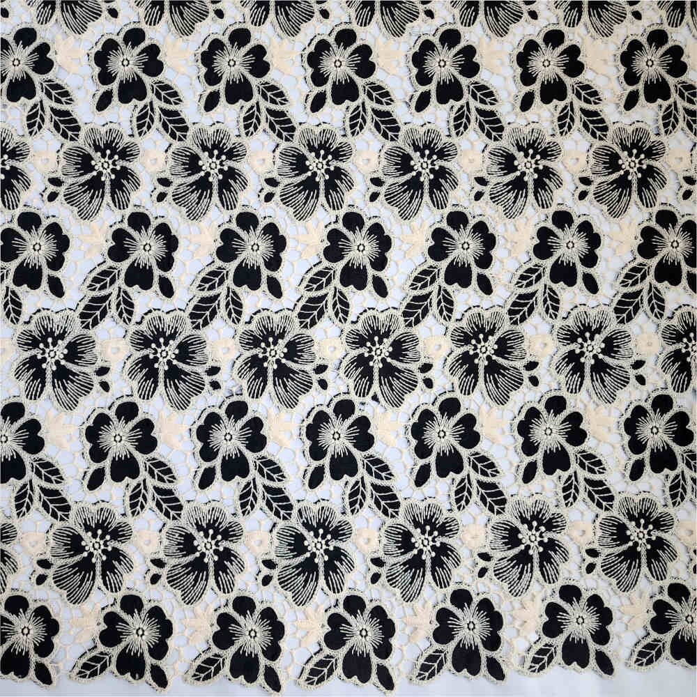 Cotton Madeira Lace – Black | Curtain Dream