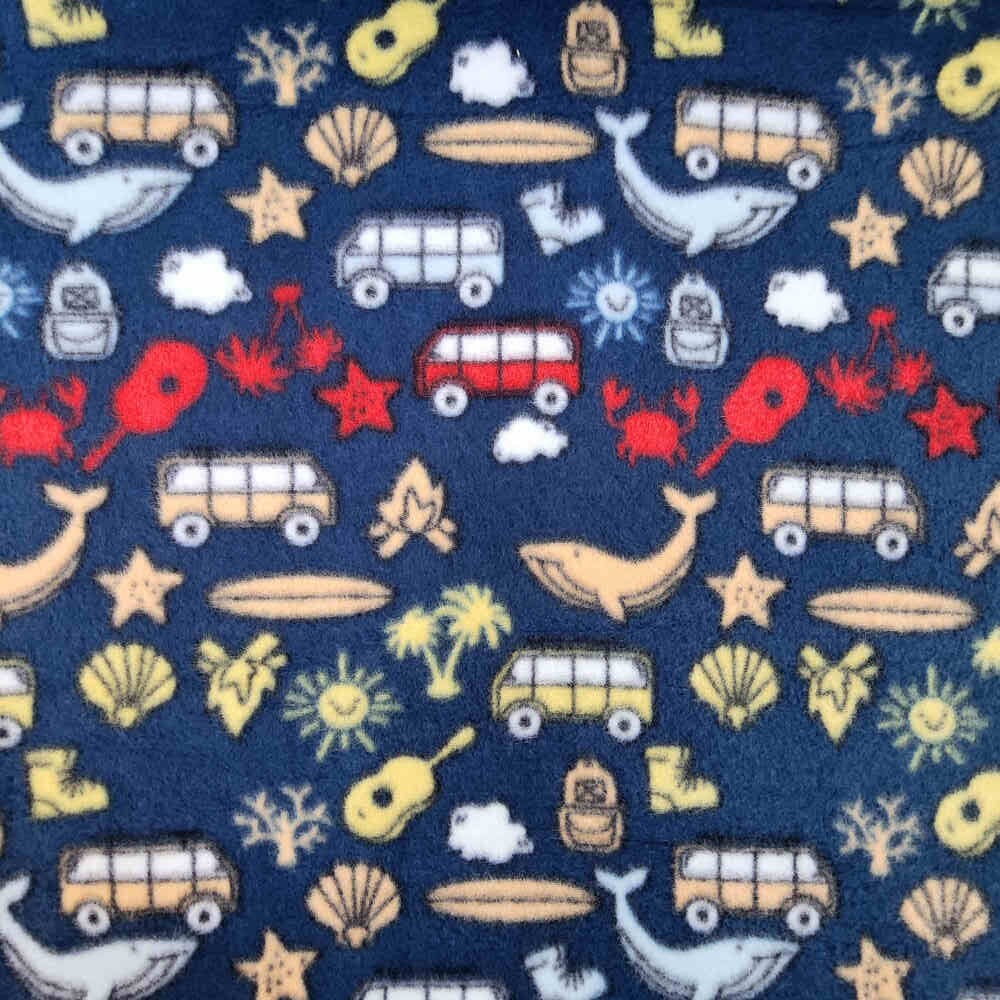 Polar Fleece – Cars & Seaside Vacation | Curtain Dream