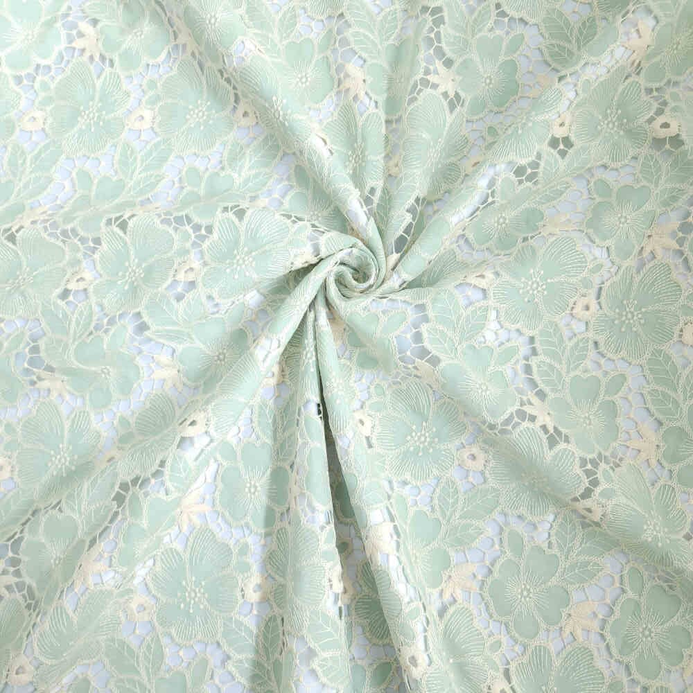 Cotton Madeira Lace – Mint | Curtain Dream