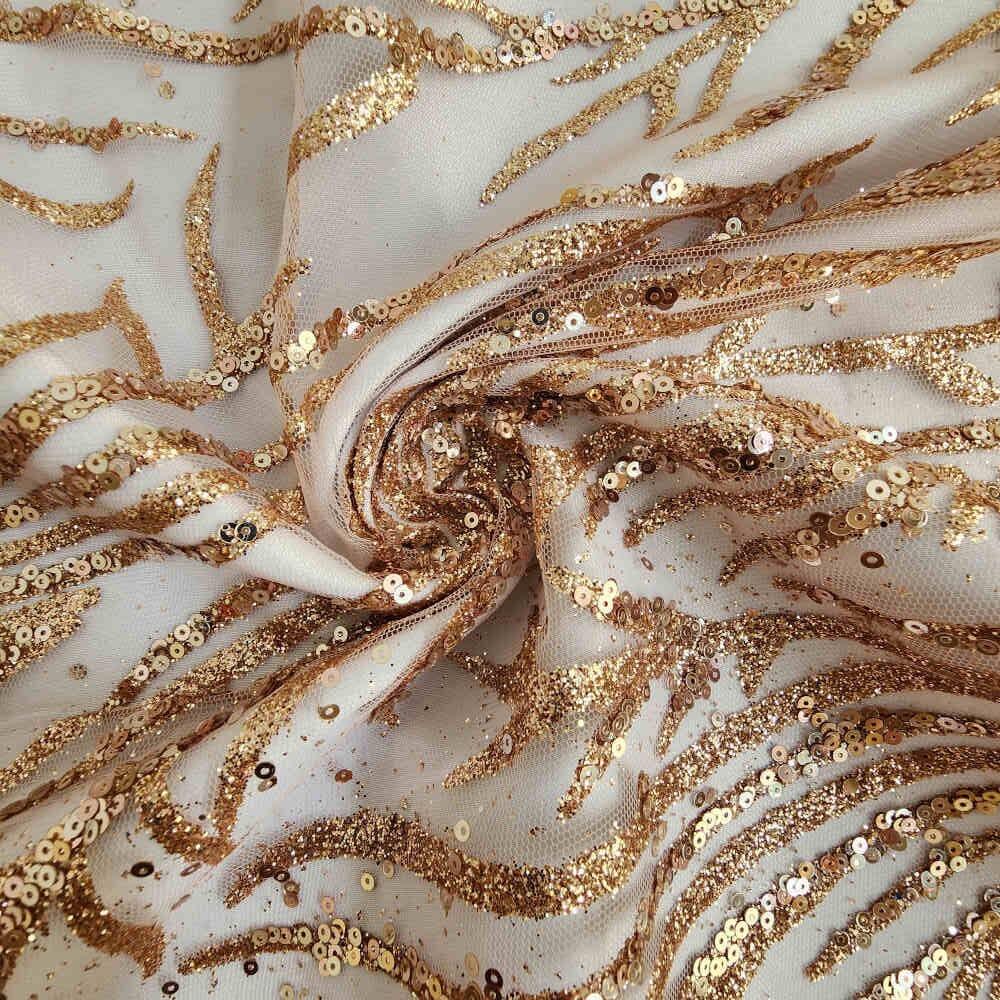 Tropical Palm Sugar Metallic Tulle – Blush | Curtain Dream