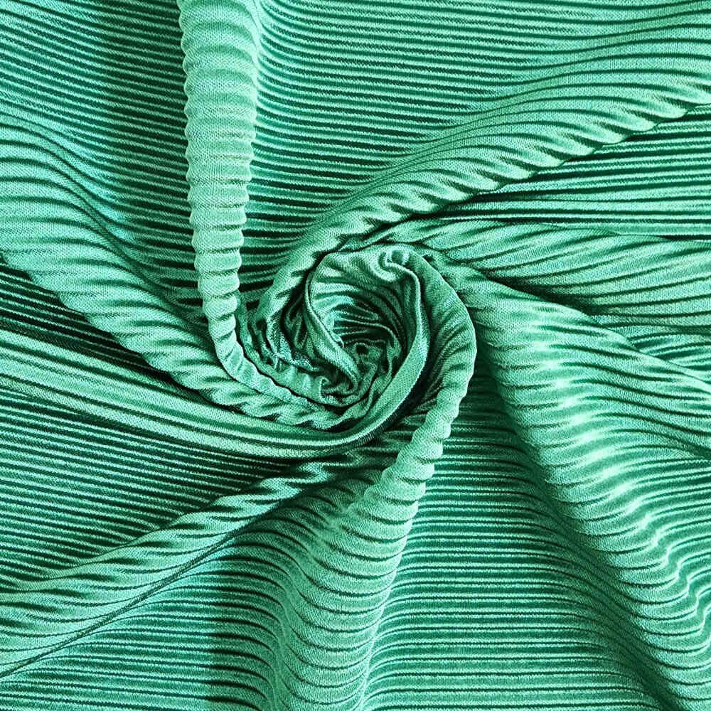 Pleated Plisse Satin – Emerald | Curtain Dream