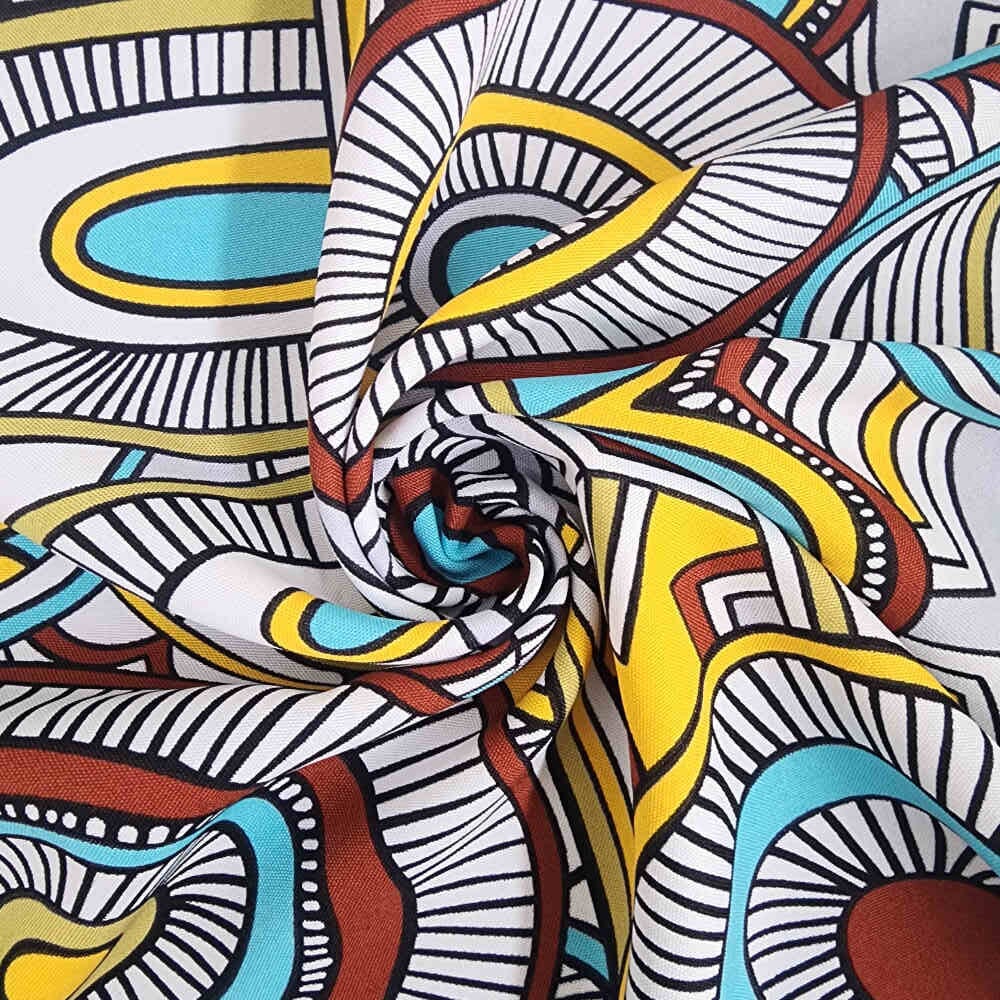 Printed Mini-Matt – Abstract – Brown | Curtain Dream