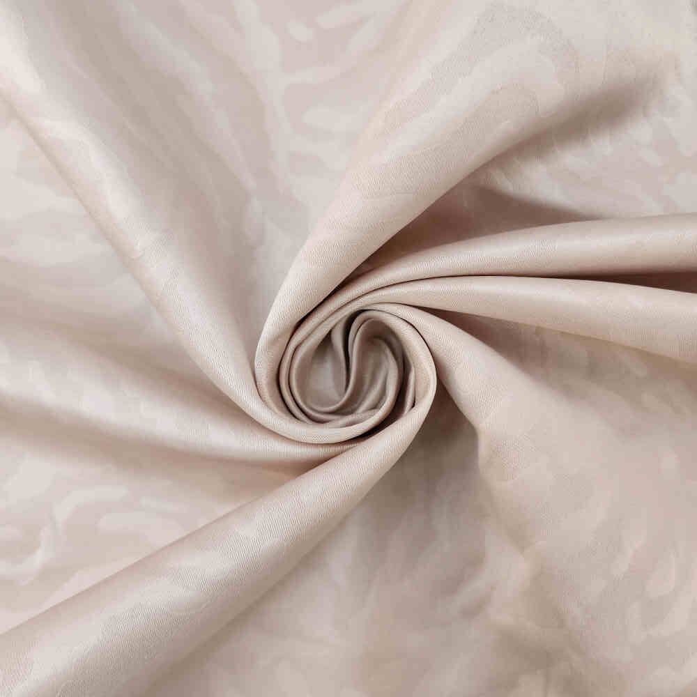 Embossed Duchess Satin – Beige | Curtain Dream
