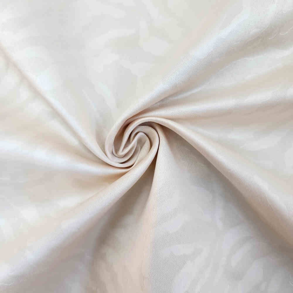 Embossed Duchess Satin – Cream | Curtain Dream