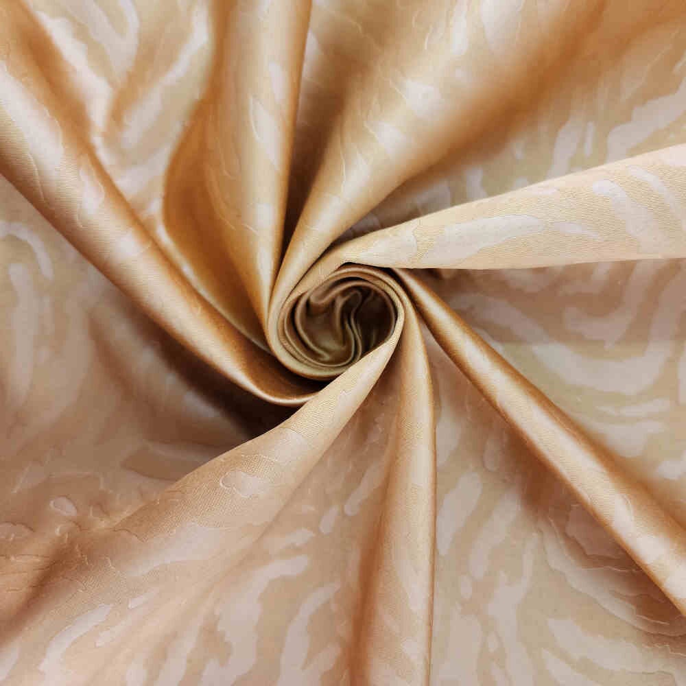 Embossed Duchess Satin – Mustard | Curtain Dream
