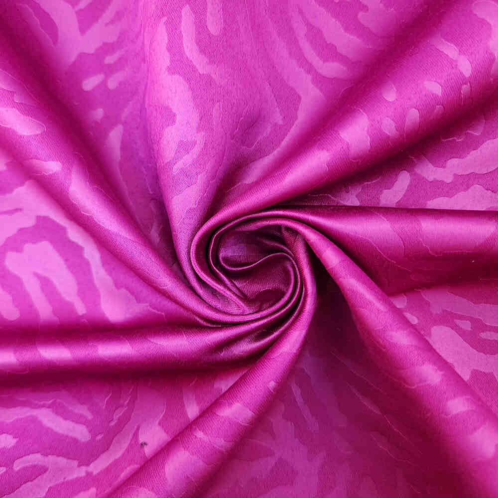 Embossed Duchess Satin – Magenta | Curtain Dream