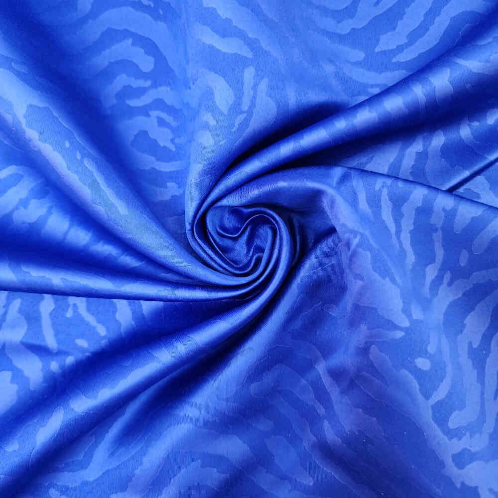 Embossed Duchess Satin – Royal Blue | Curtain Dream