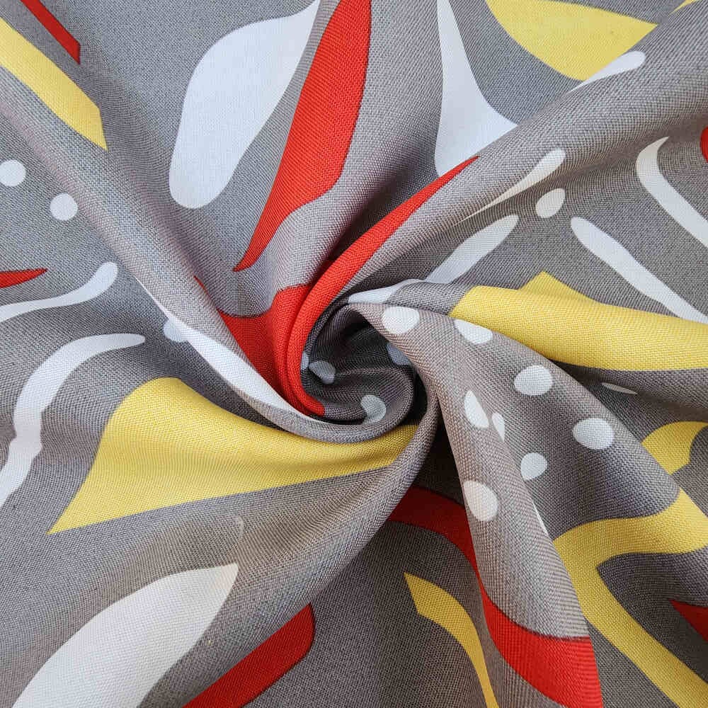 Printed Mini-Matt – Abstract – Grey | Curtain Dream