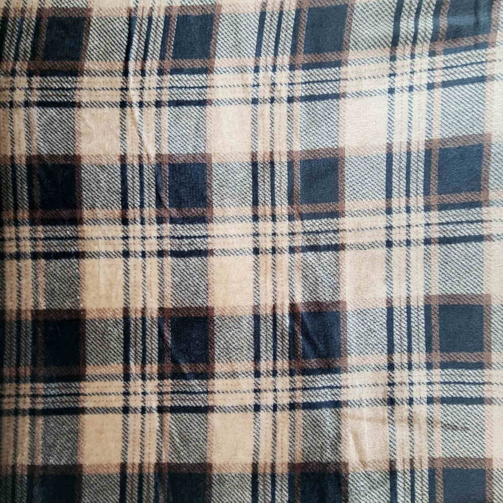 Mongolian Fleece – Check | Curtain Dream