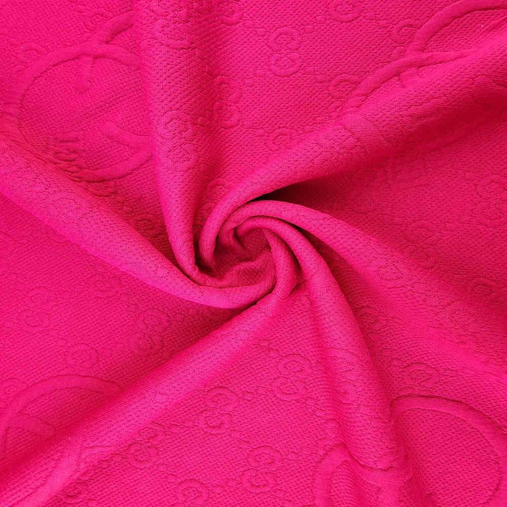 Embossed Designer Knit – Cerise Pink | Curtain Dream