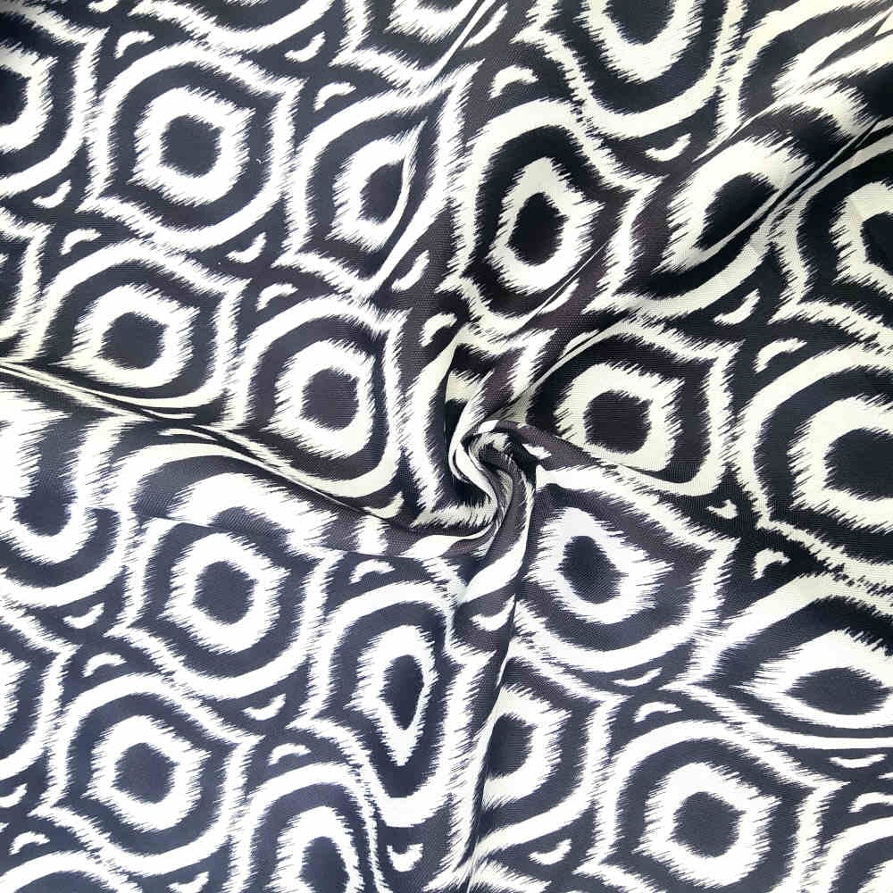 Printed Mini-Matt – Olga – Black & White | Curtain Dream