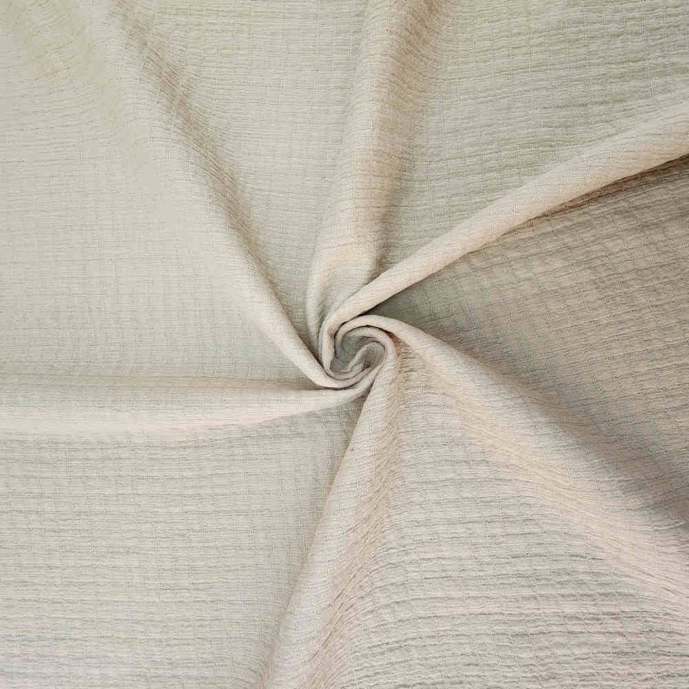 Muslin/Melkdoek Crinkle – Beige | Curtain Dream