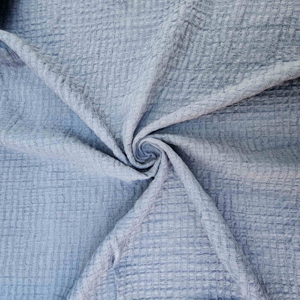 Muslin/Melkdoek Crinkle – Denim Blue | Curtain Dream