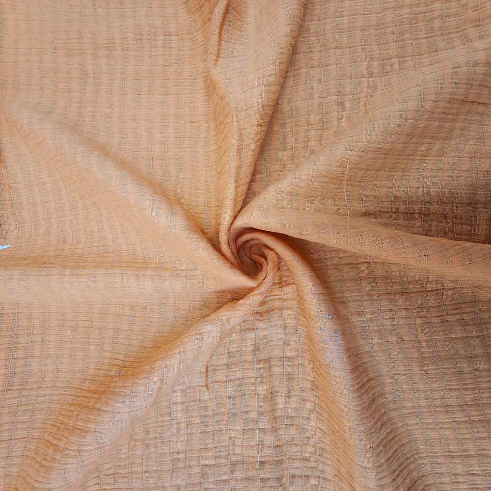 Muslin/Melkdoek Crinkle – Orange | Curtain Dream
