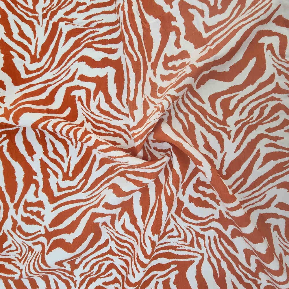 Nylon Rayon – Natural – Rust | Curtain Dream