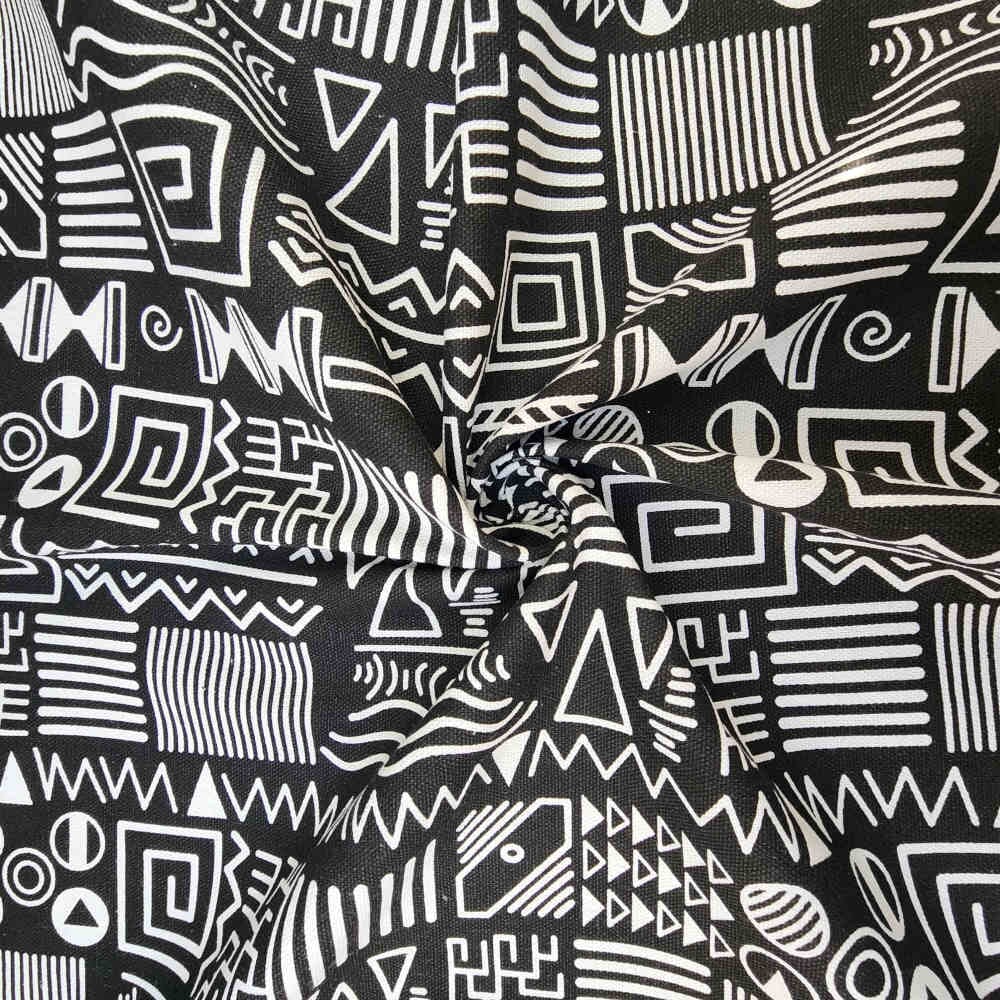 Traditional Xhosa Cotton – Black & White | Curtain Dream
