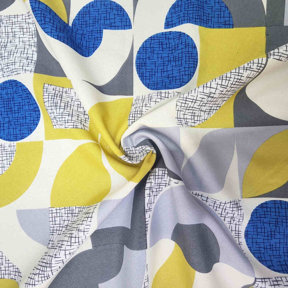 Printed Mini Matt – Abstract – Mustard | Curtain Dream