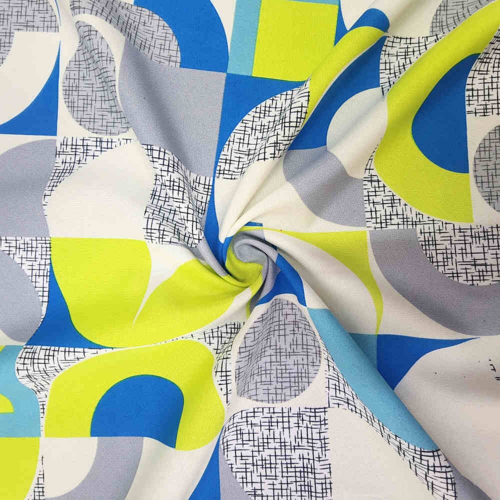 Printed Mini Matt – Abstract – Lime | Curtain Dream