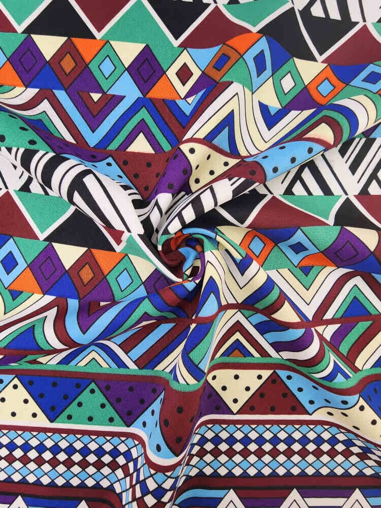 Printed Mini Matt – Abstract – Royal Blue | Curtain Dream