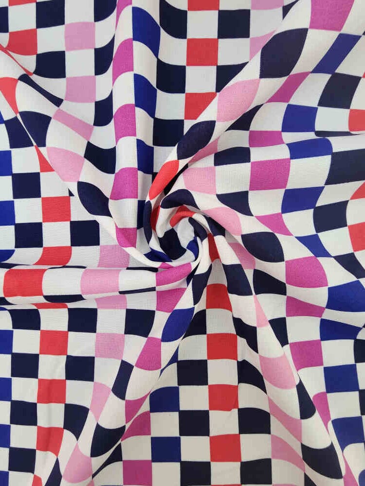 Printed Mini Matt – Blocks – Pink | Curtain Dream