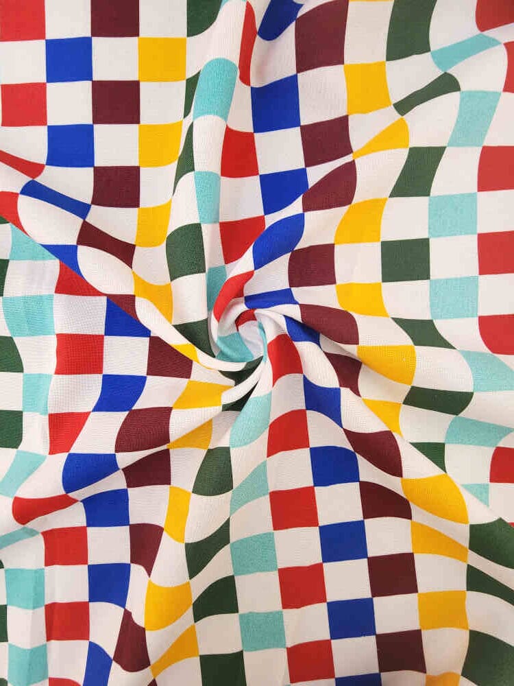 Printed Mini Matt – Blocks – Yellow | Curtain Dream