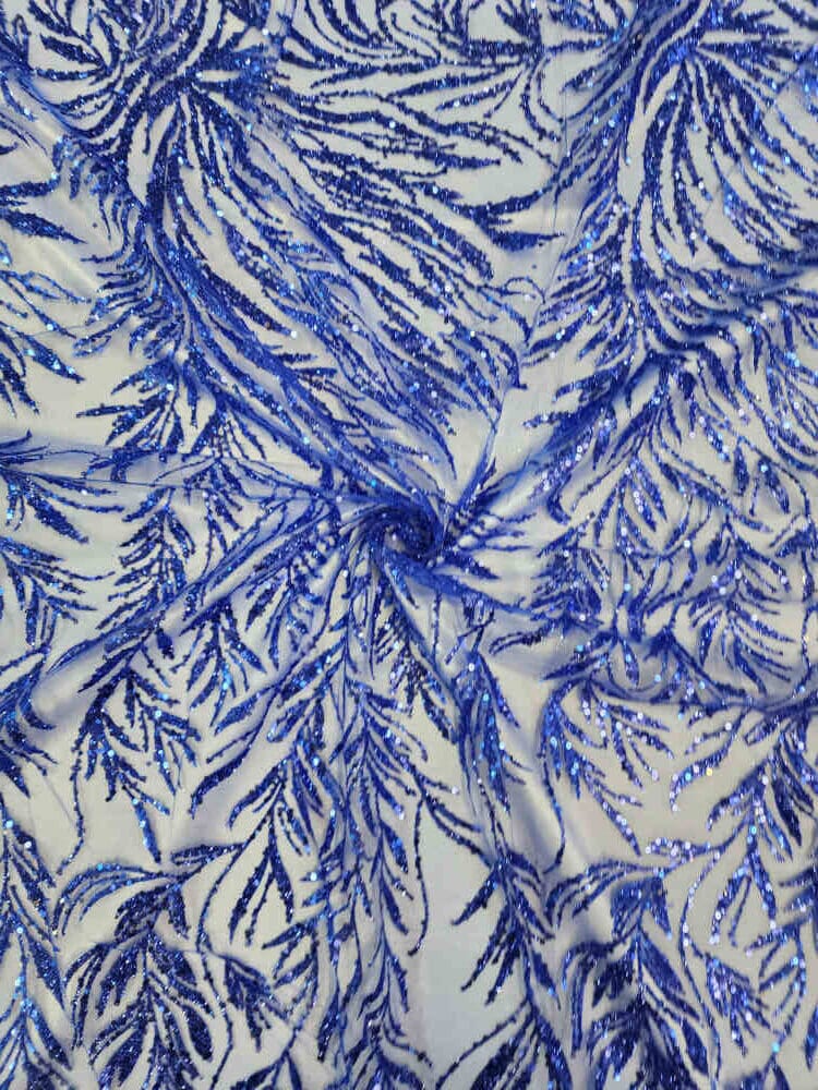 Sebastian Sugar Metallic Tulle – Royal Blue | Curtain Dream