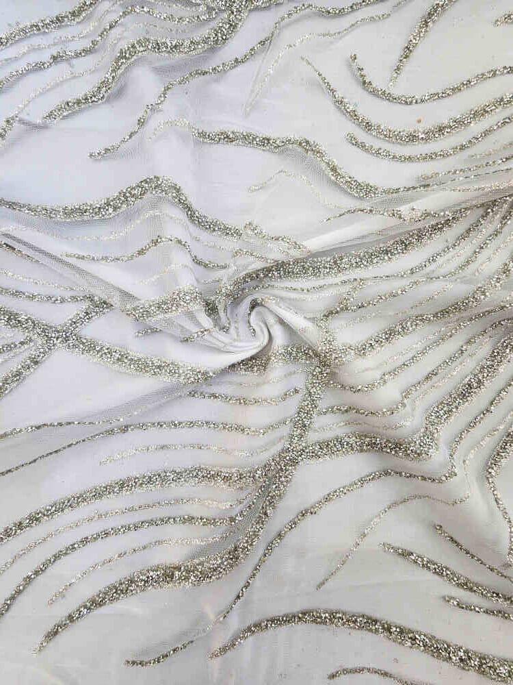 Two Tone Metallic Tulle D#4 – Silver | Curtain Dream