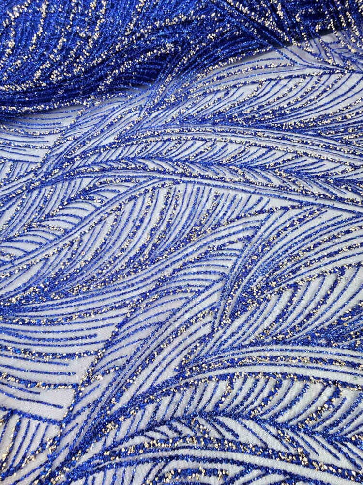 Two Tone Metallic Tulle D#5 – Royal Blue | Curtain Dream