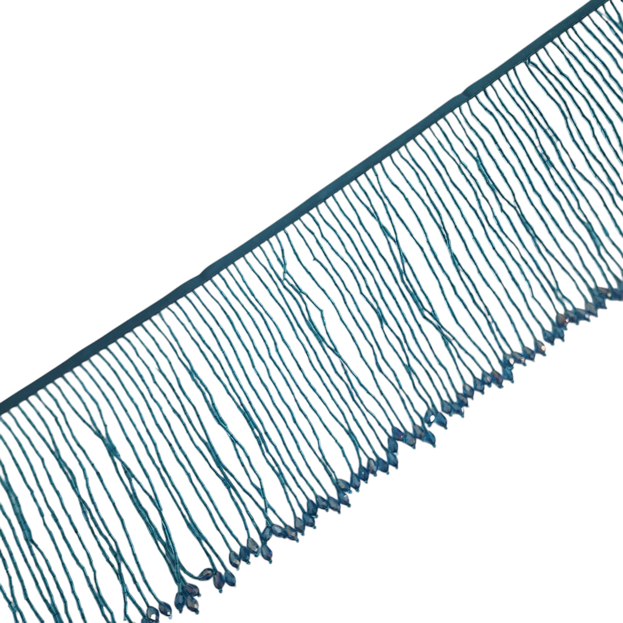 Glass Beaded Crystal Fringe | Curtain Dream