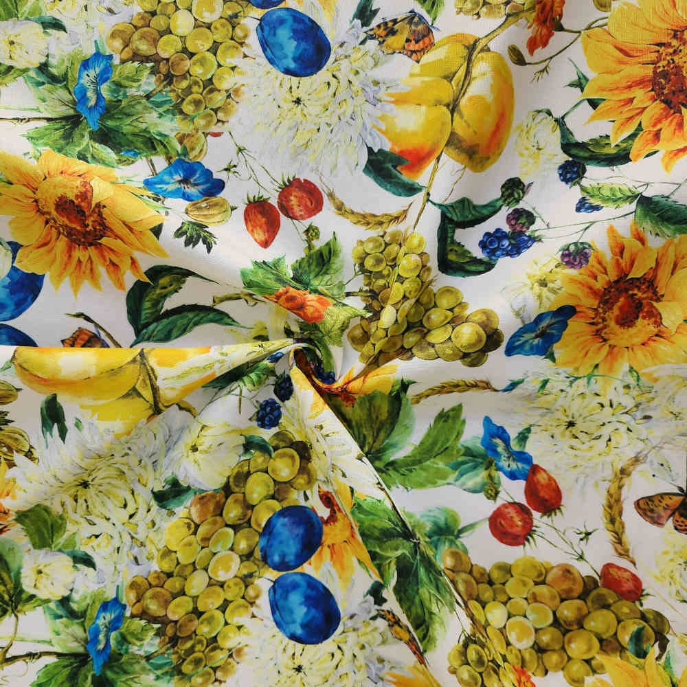 Printed Mini Matt – Harvest – Yellow | Curtain Dream