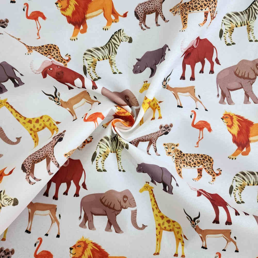 Printed Mini Matt – The Wild – White | Curtain Dream