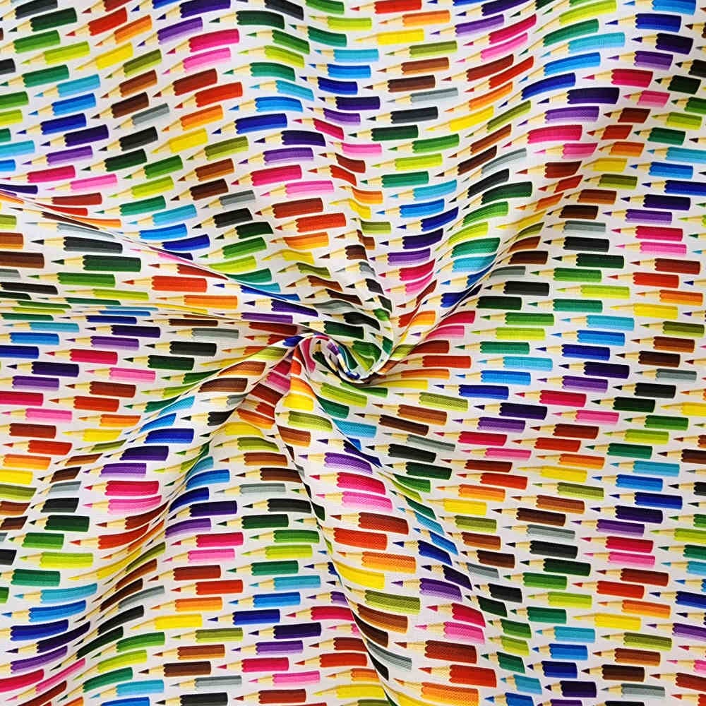 Printed Mini Matt – Pencils – Multicolored | Curtain Dream