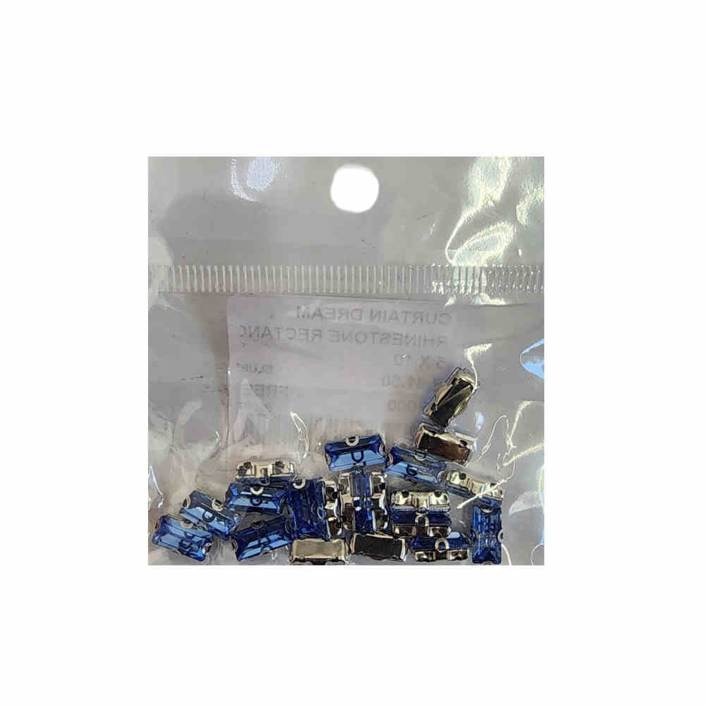 Sew On Rhinestones – Rectangle – (5mm x 10mm) | Curtain Dream