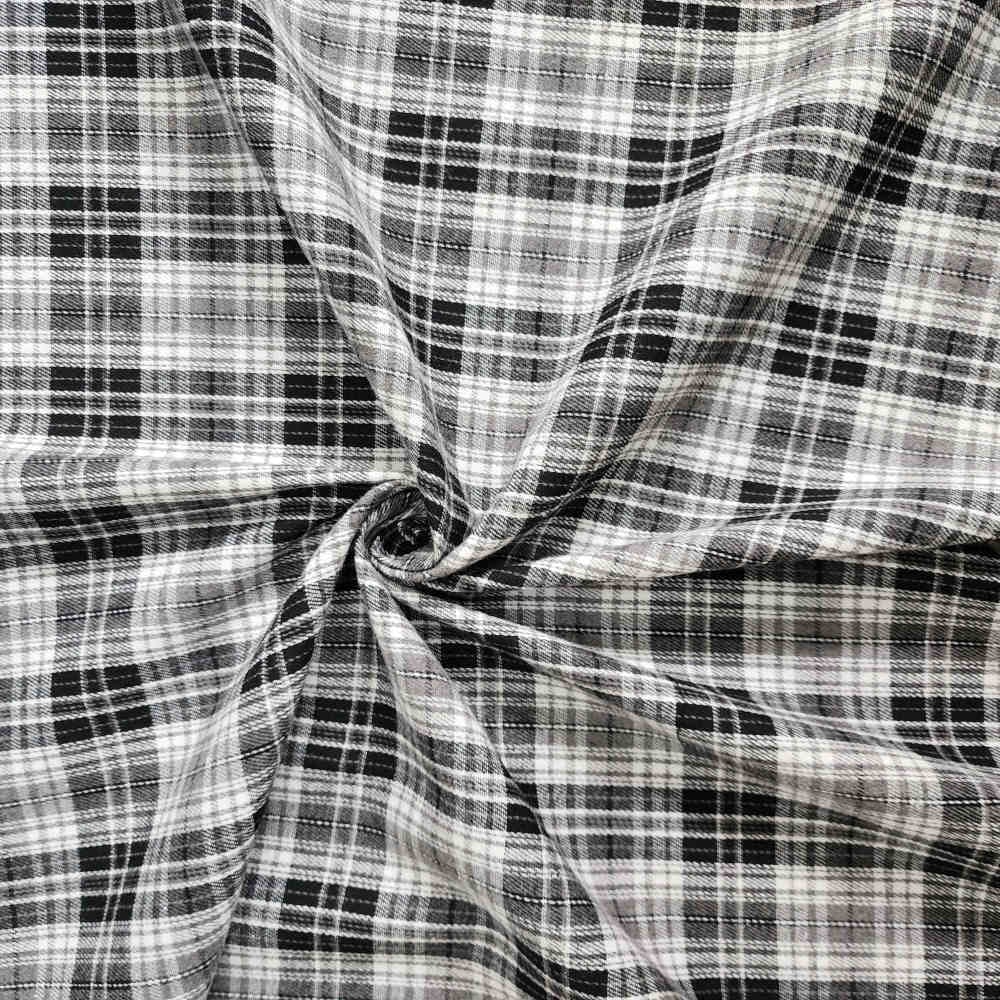 Assorted Winter Checks – Black | Curtain Dream