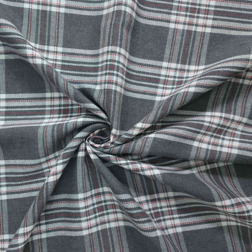 Assorted Winter Checks – Dark Grey | Curtain Dream