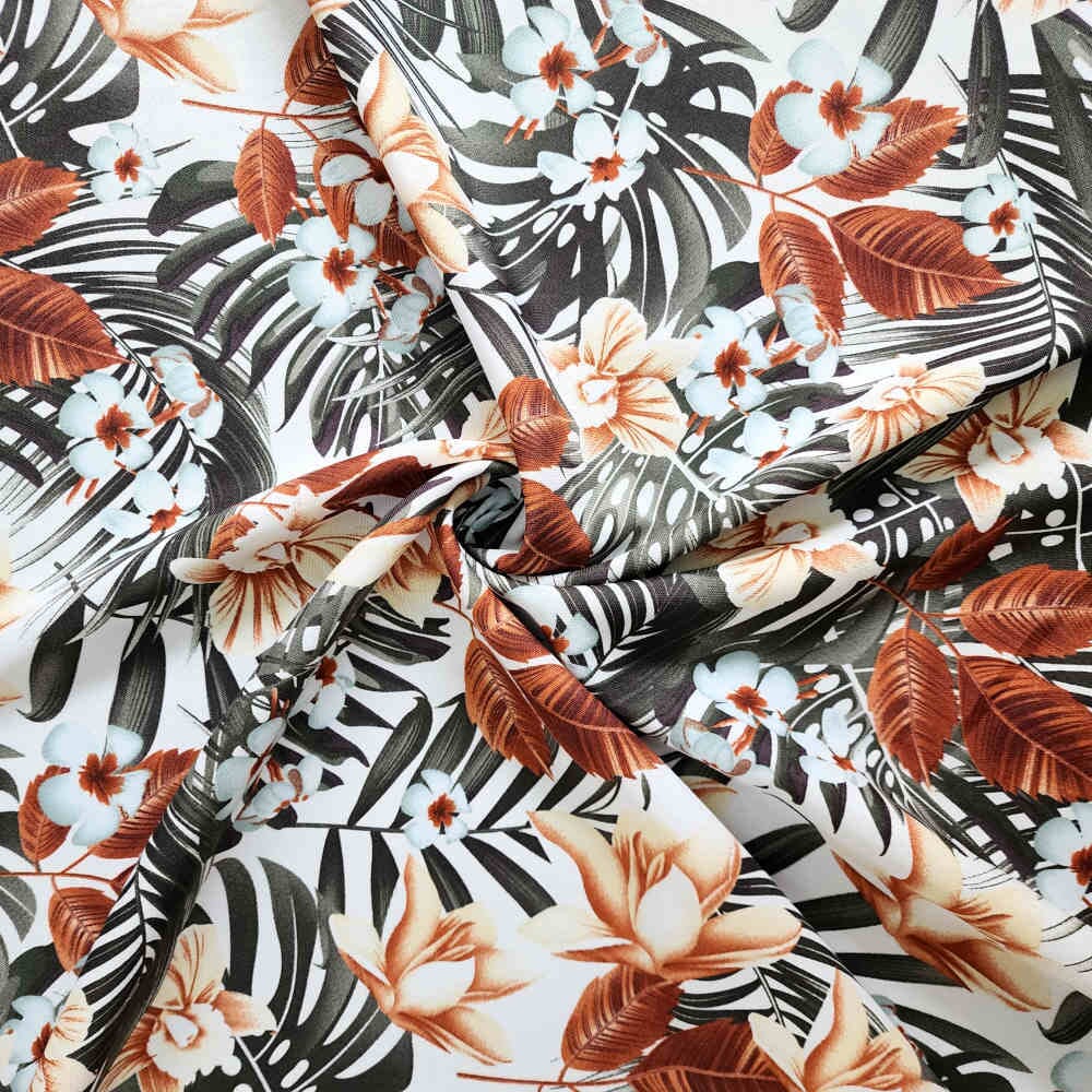 Printed Mini Matt – Floral – White | Curtain Dream