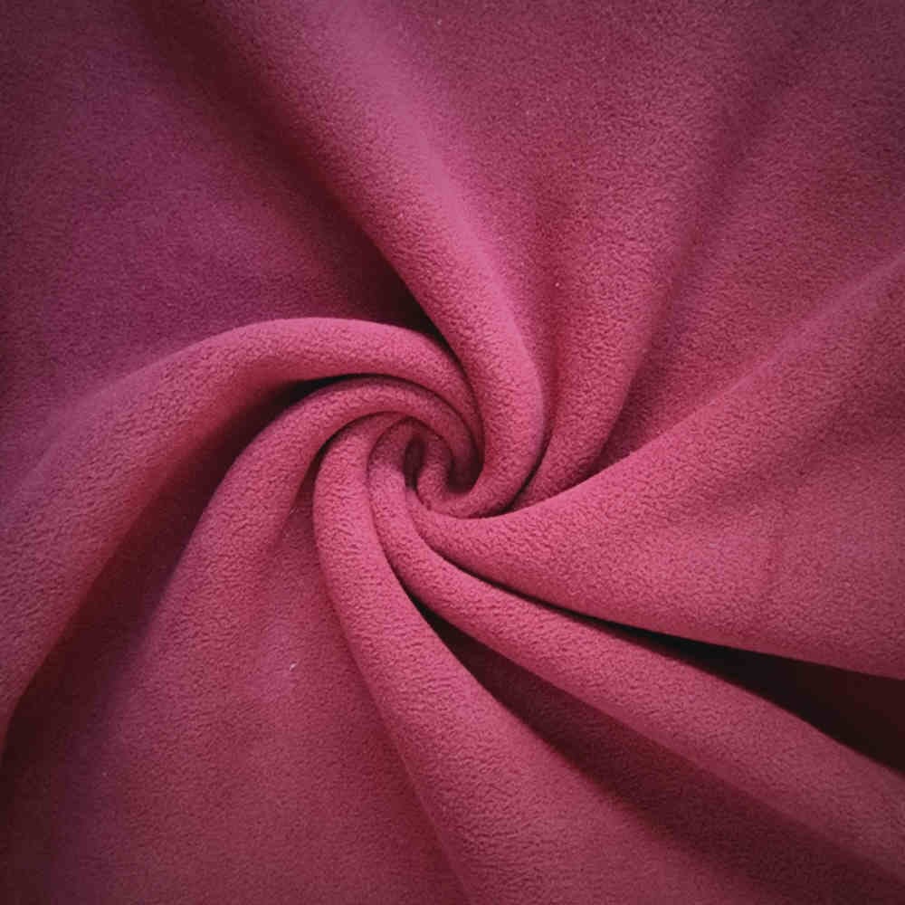 Sherpa Bonded Fleece – Maroon | Curtain Dream