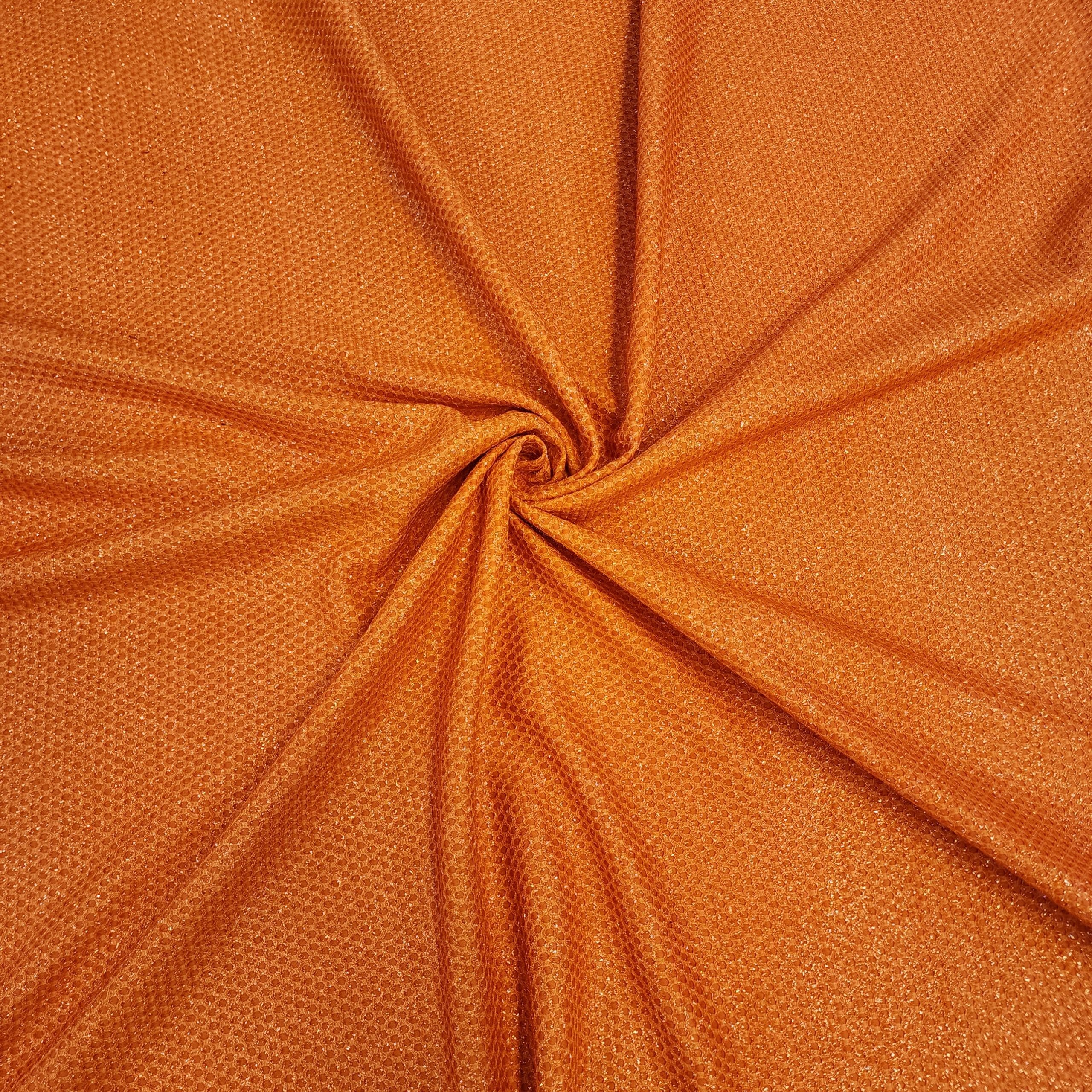 Sandwich Scuba Lurex Berkley – Orange | Curtain Dream