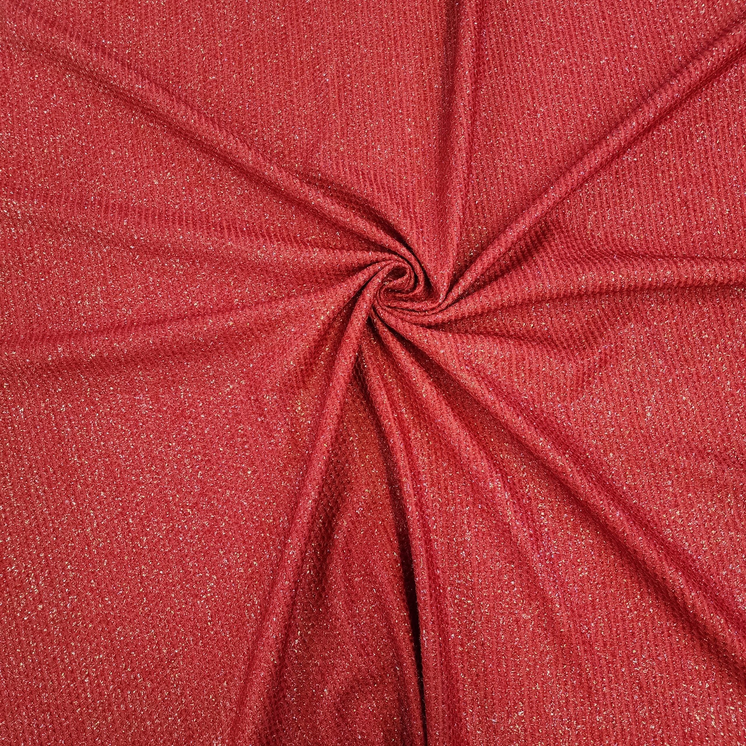 Sandwich Scuba Lurex Berkley – Red | Curtain Dream